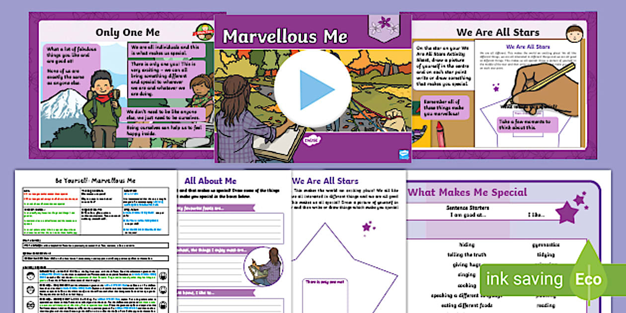 PSHE: KS1 Be Yourself - Lesson Pack 1 (teacher made)