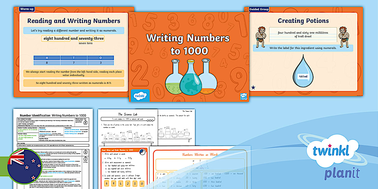 Level 2 Number Identification: Read, Write and Order Numbers to 1000 ...