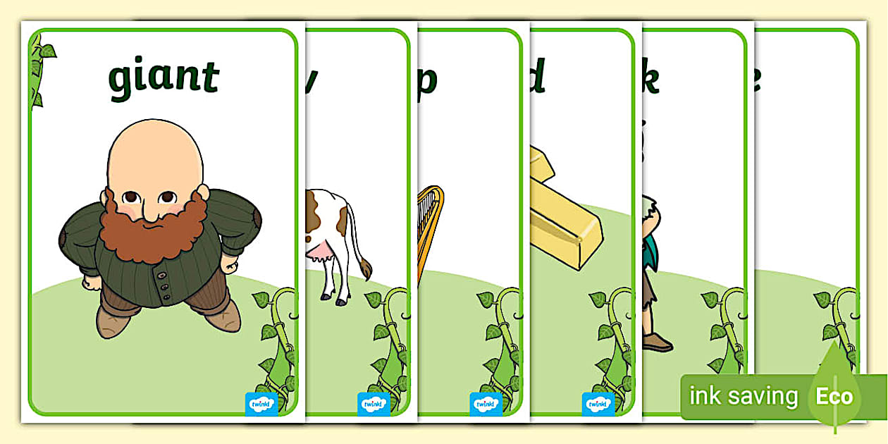 Editable Jack and the Beanstalk Display Posters - Twinkl