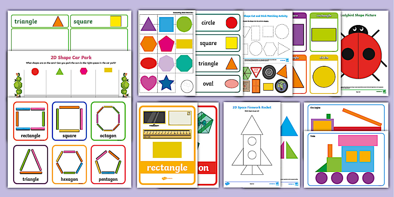 Childminder Maths: 2D Shapes EYFS Resource Pack - Twinkl