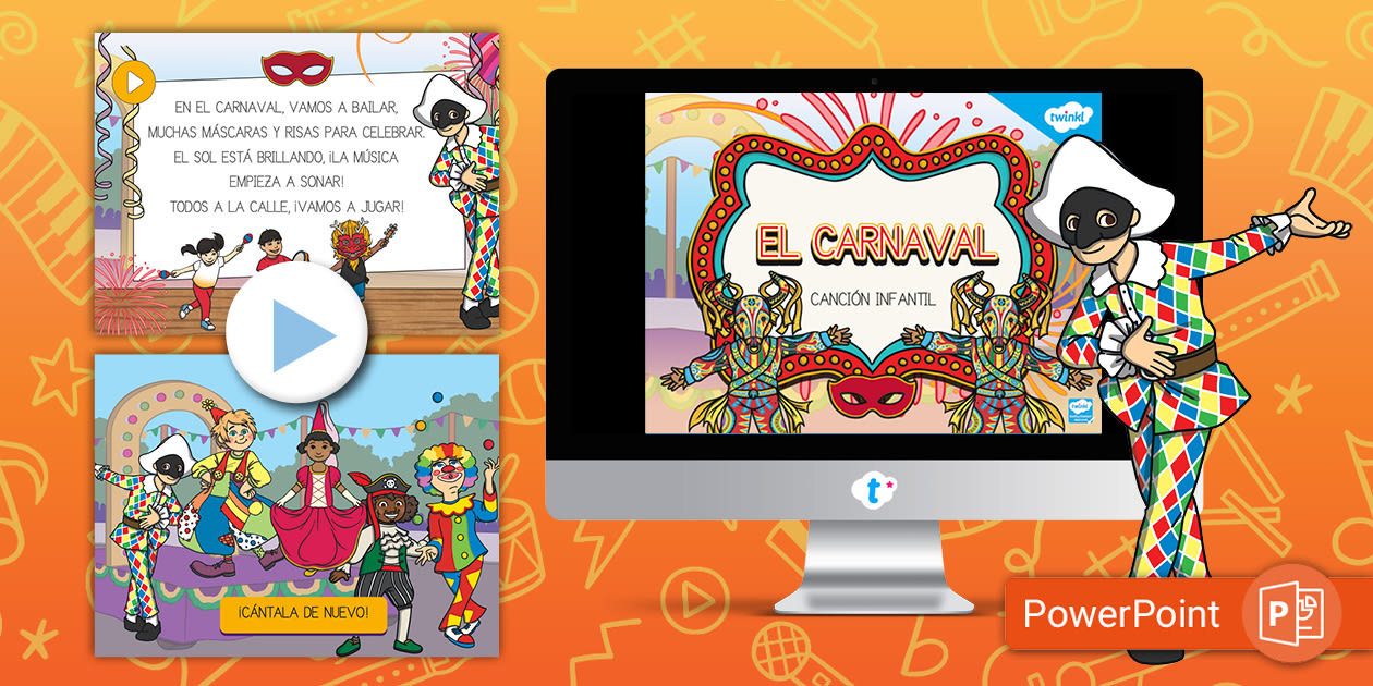 Canción infantil: El carnaval (teacher made) - Twinkl