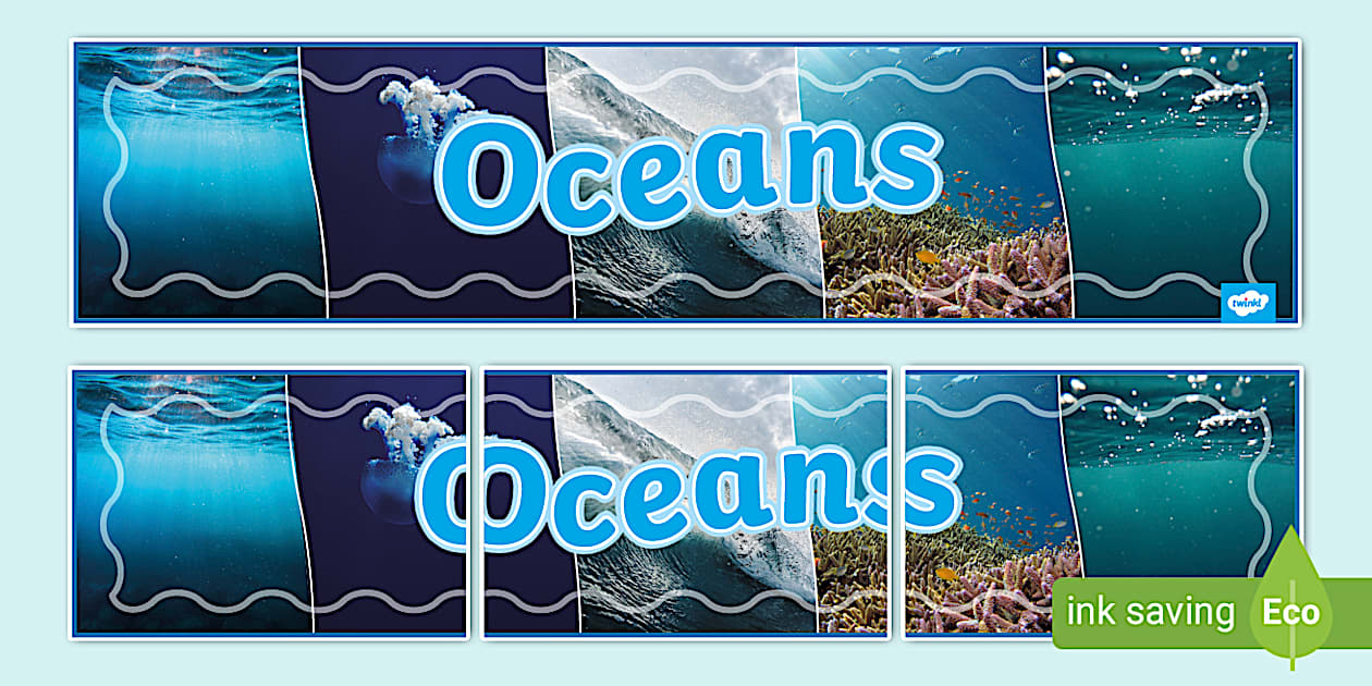 Oceans Photo Display Banner (teacher made) - Twinkl