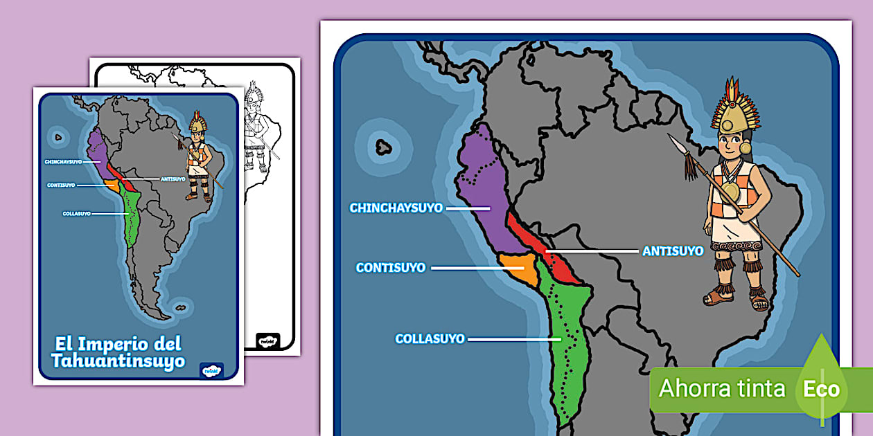 Dibujo del Tahuantinsuyo | Materiales Educativos Twinkl
