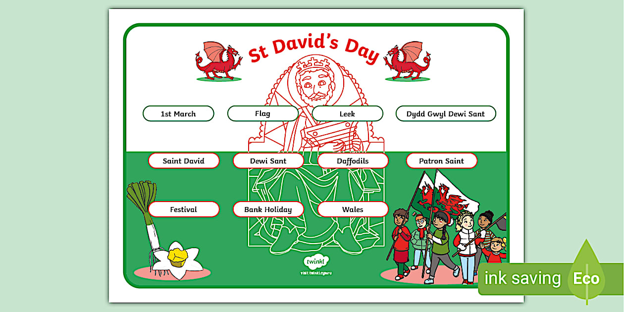 St. David’s Day Word Mat | St. David’s Day Resources