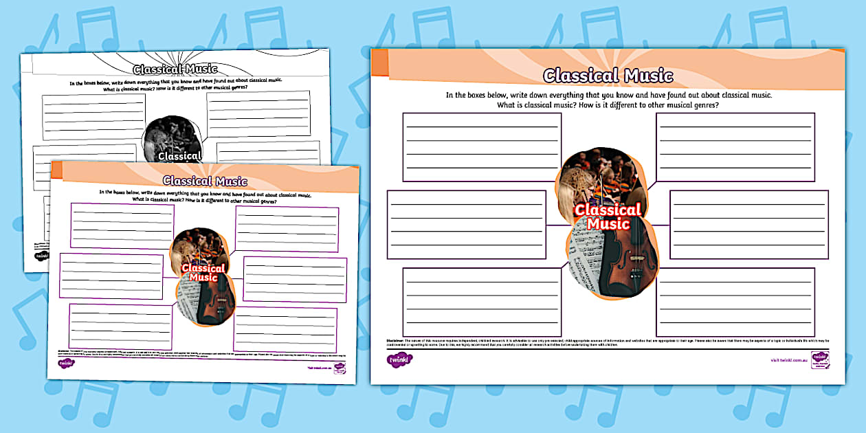 Classical Music Mind Map (Teacher-Made) - Twinkl