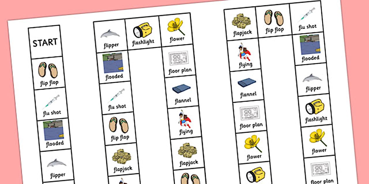 2 Syllable FL Board Game