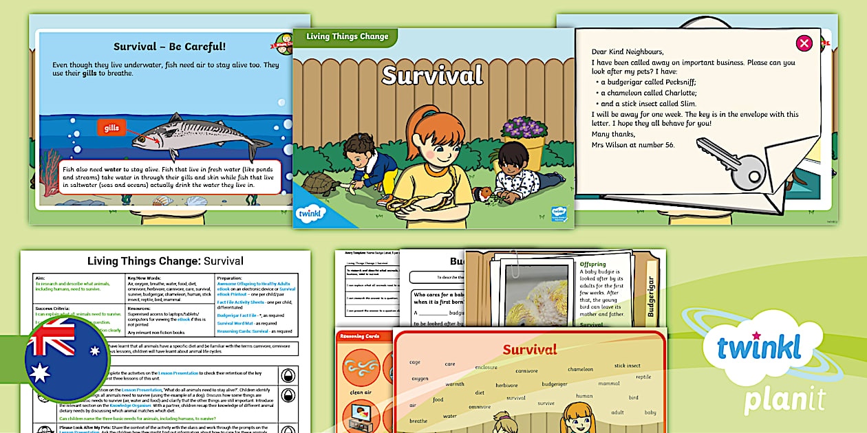 Year 2 Science Living Things Change Lesson 4 (teacher made)