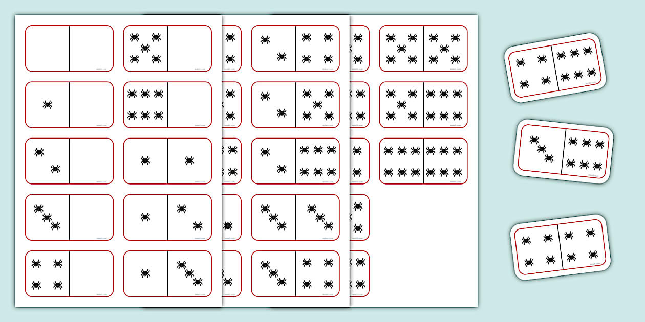 Spider-Themed Domino Game - Twinkl - KS1 (teacher made)