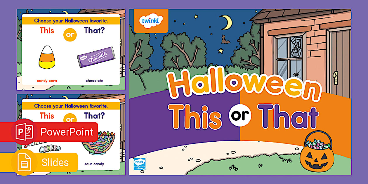 Halloween This or That PowerPoint & Google Slides Game