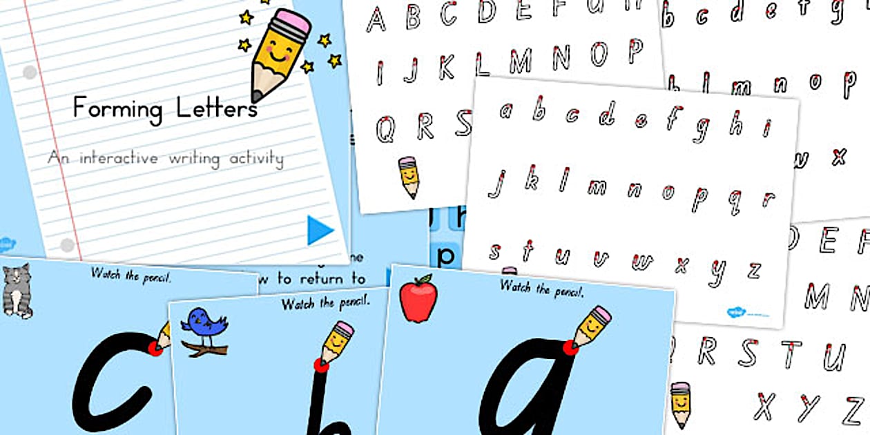 Handwriting Pack | Children's Letter Tracing Worksheets
