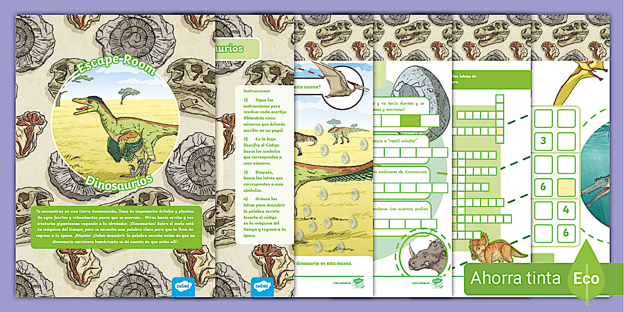 Escape Room: Dinosaurios (teacher made) - Twinkl