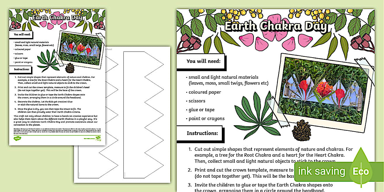 Earth Chakra Crown Craft (teacher made) - Twinkl