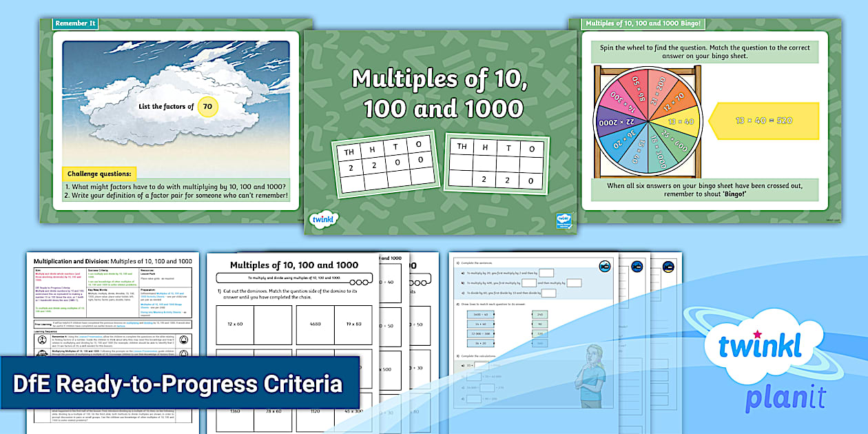 👉 Multiples of 10, 100 and 1000 Year 5 Maths Mastery