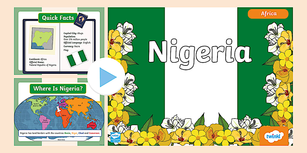 KS1 Nigeria Information PowerPoint (teacher made) - Twinkl