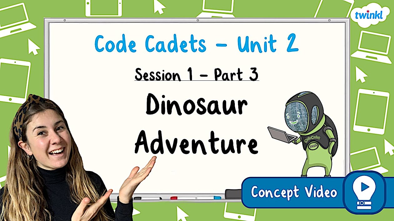 Dinosaur Adventure with Scratch KS2 Concept Video Part 3