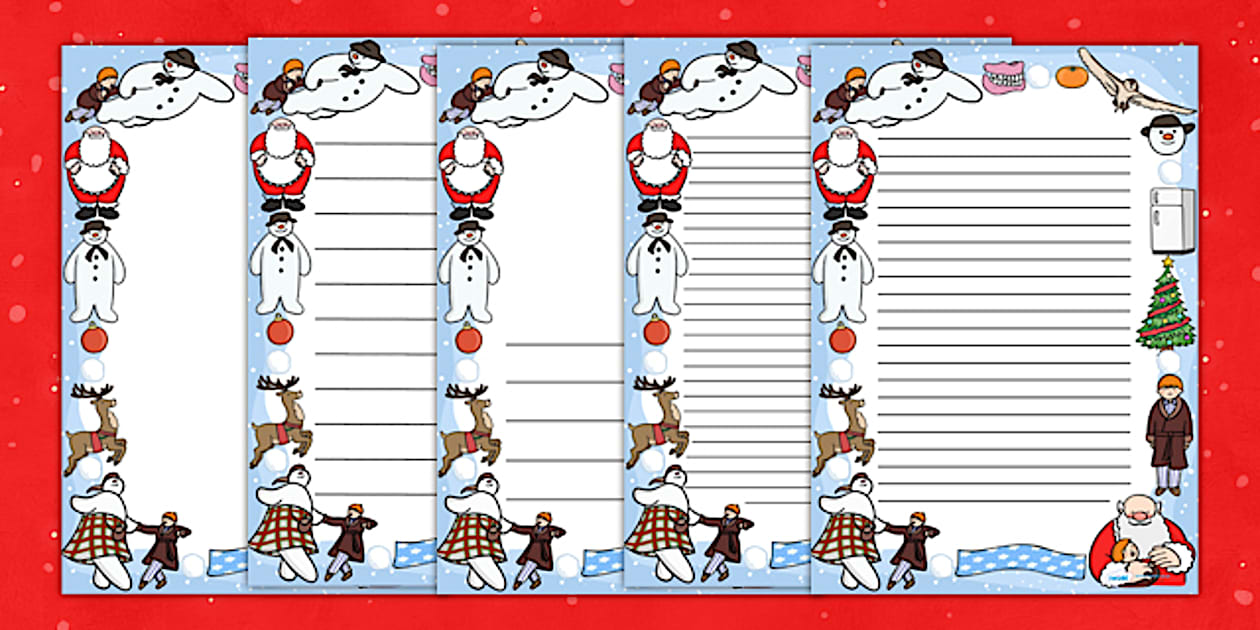 Editable Page Borders to Support Teaching on The Snowman