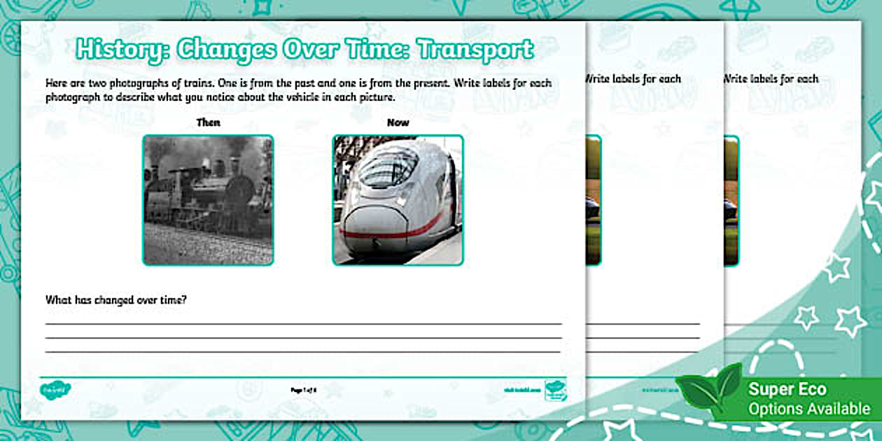 History: Transport Changes Over Time (Ages 5 - 7) - Twinkl