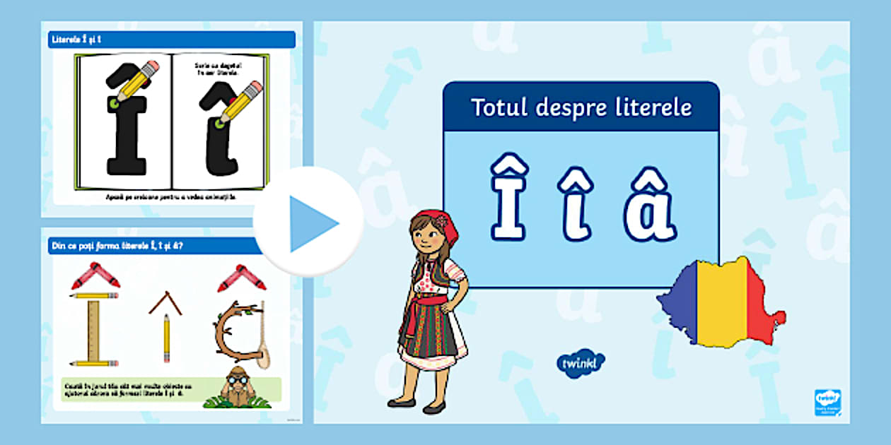 Totul despre literele Î, î și Â – Prezentare PowerPoint