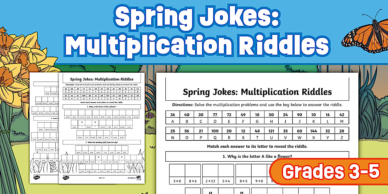 Multiplication Riddles | Resource | Twinkl USA