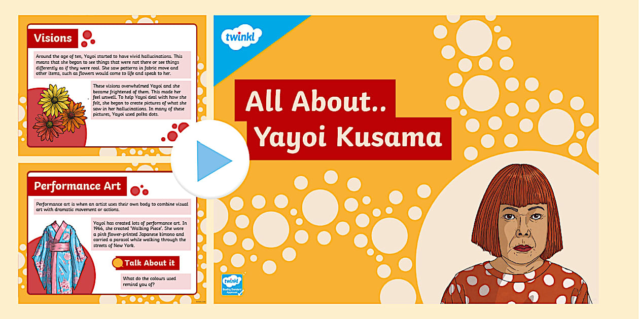 KS2 All About Yayoi Kusama PowerPoint (teacher made)