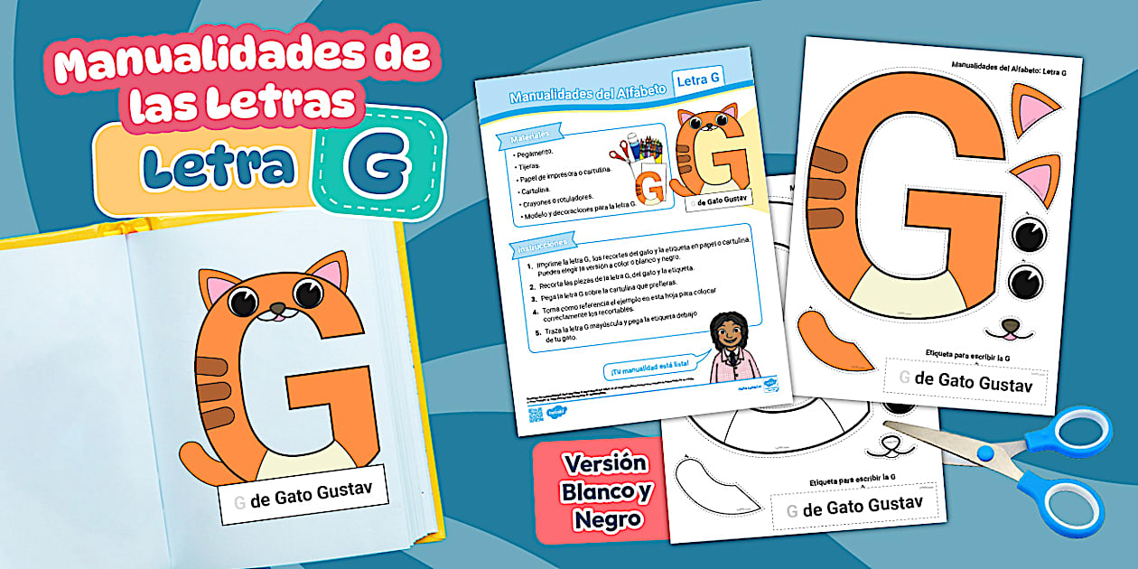 Manualidad | Letra G | Mayúscula| Lectoescritura