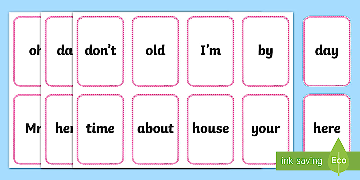 Middle East Phase 5 High Frequency Words Flashcards - Twinkl