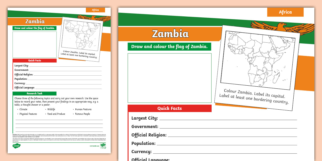 KS2 Zambia Research Activity