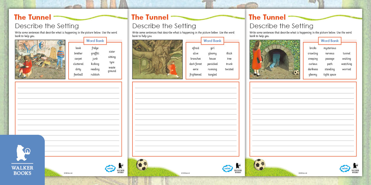 FREE! - The Tunnel: Setting Description Activity - Twinkl