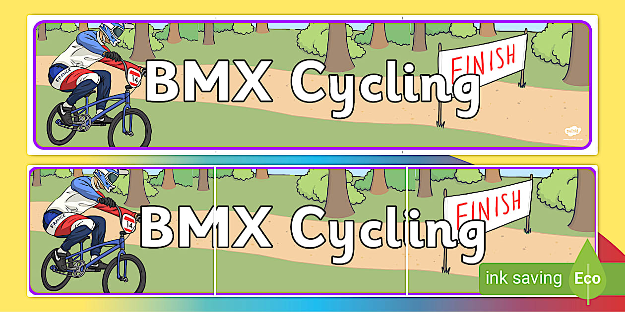Olympics BMX Cycling Display Banner (Teacher-Made) - Twinkl
