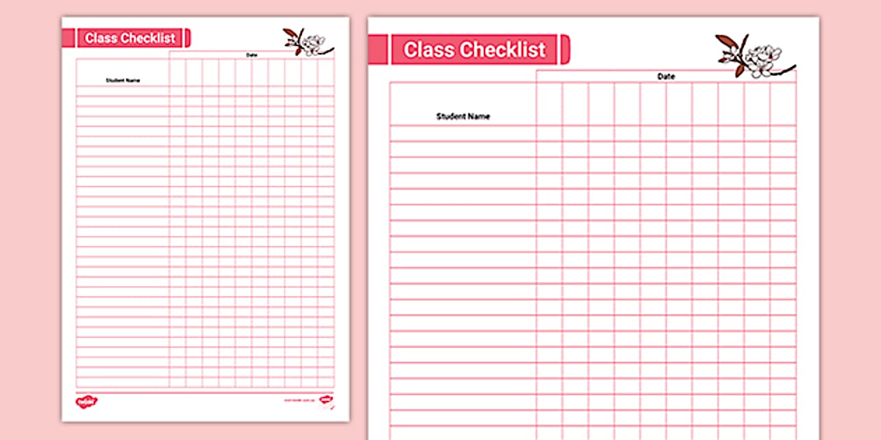 Roll Book Template | Teacher Aides | Twinkl (teacher made)