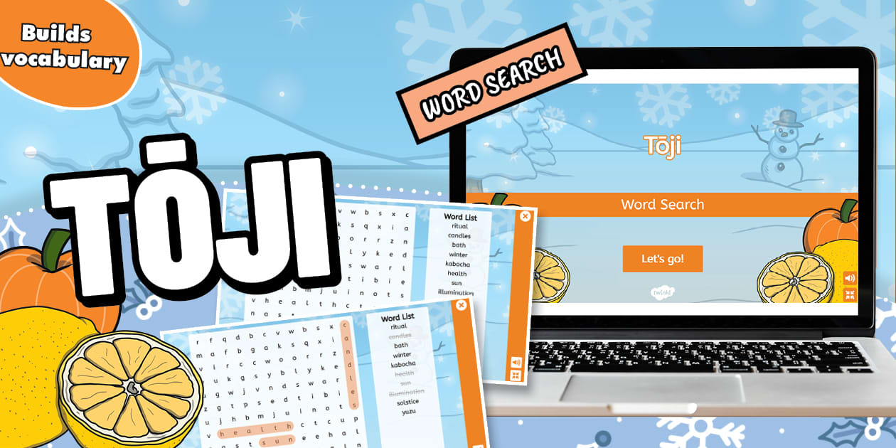 Tōji Interactive Word Search - Twinkl Japan