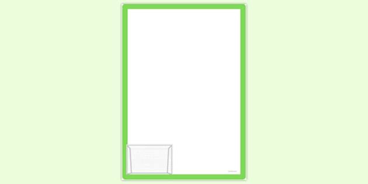 Simple Blank Football Goal Post Page Border | Page Borders