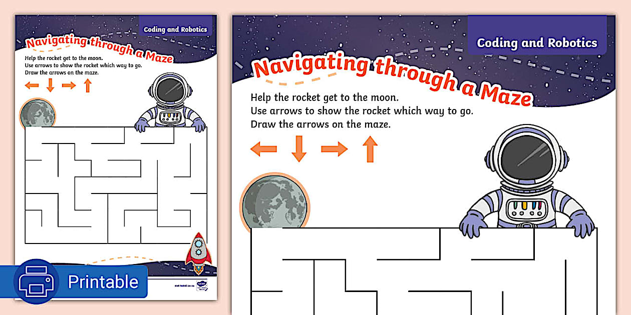 Grade R Robotics and Coding Navigating Through A Maze