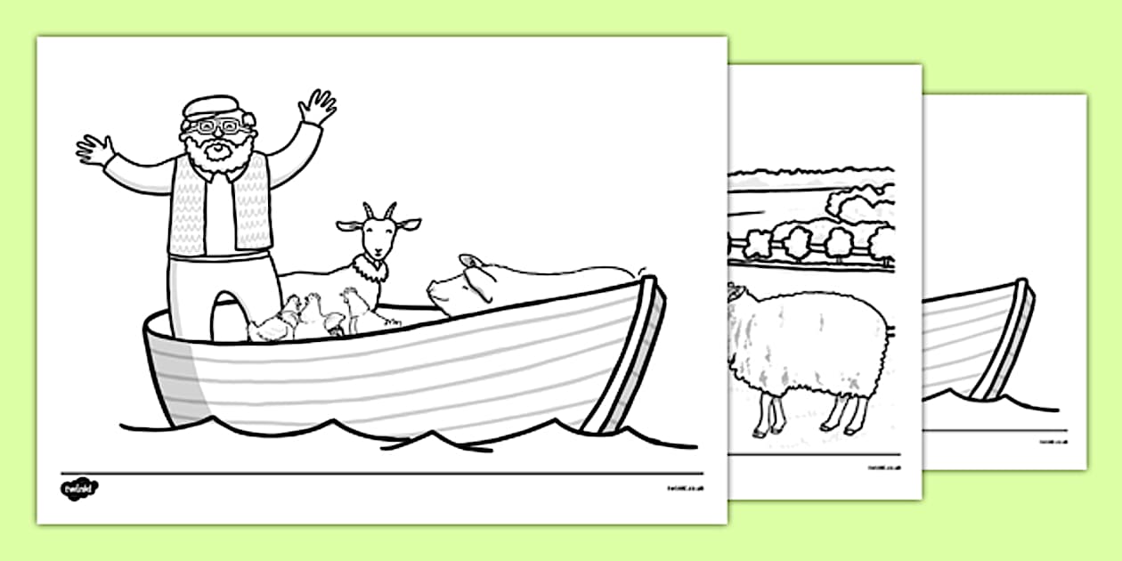 Editable A Special Outing Colouring Sheets (teacher made)