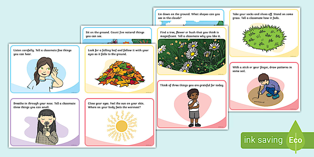Mindfulness Outdoors Brain Break Action Cards (teacher made)