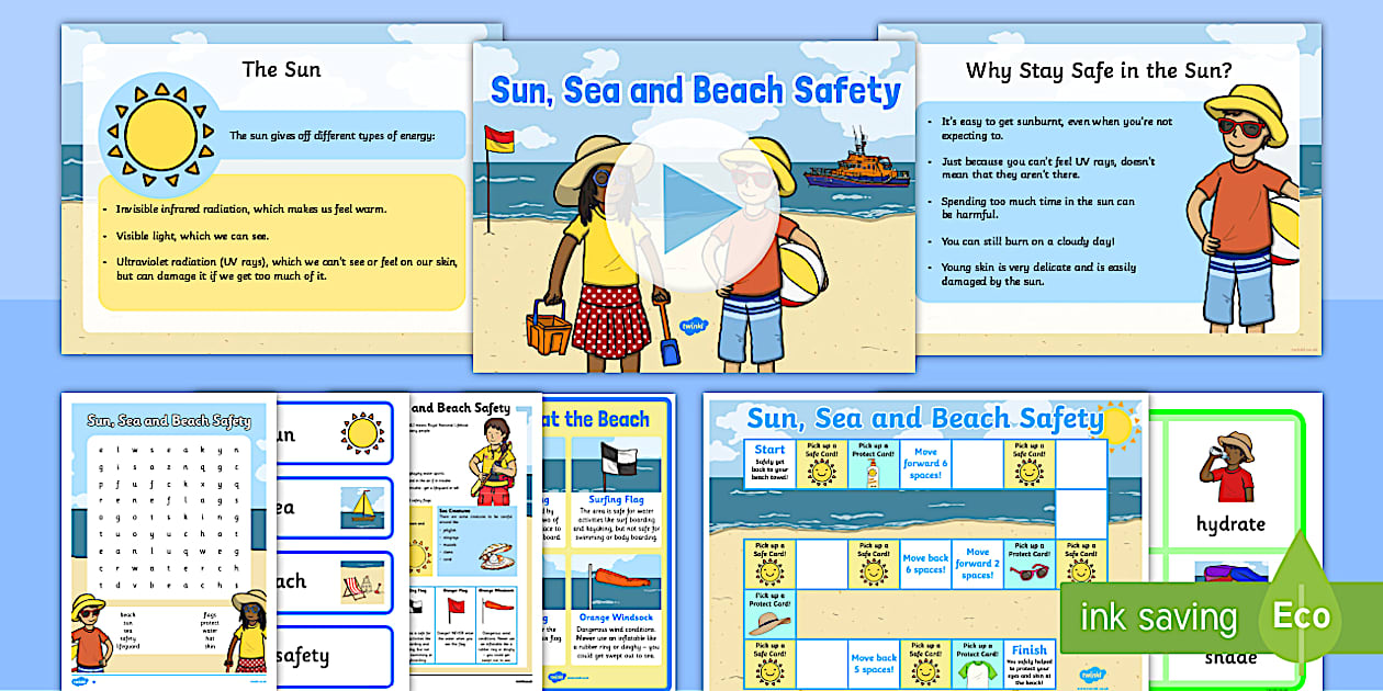 Sun, Sea and Beach Safety Information and Activity Pack