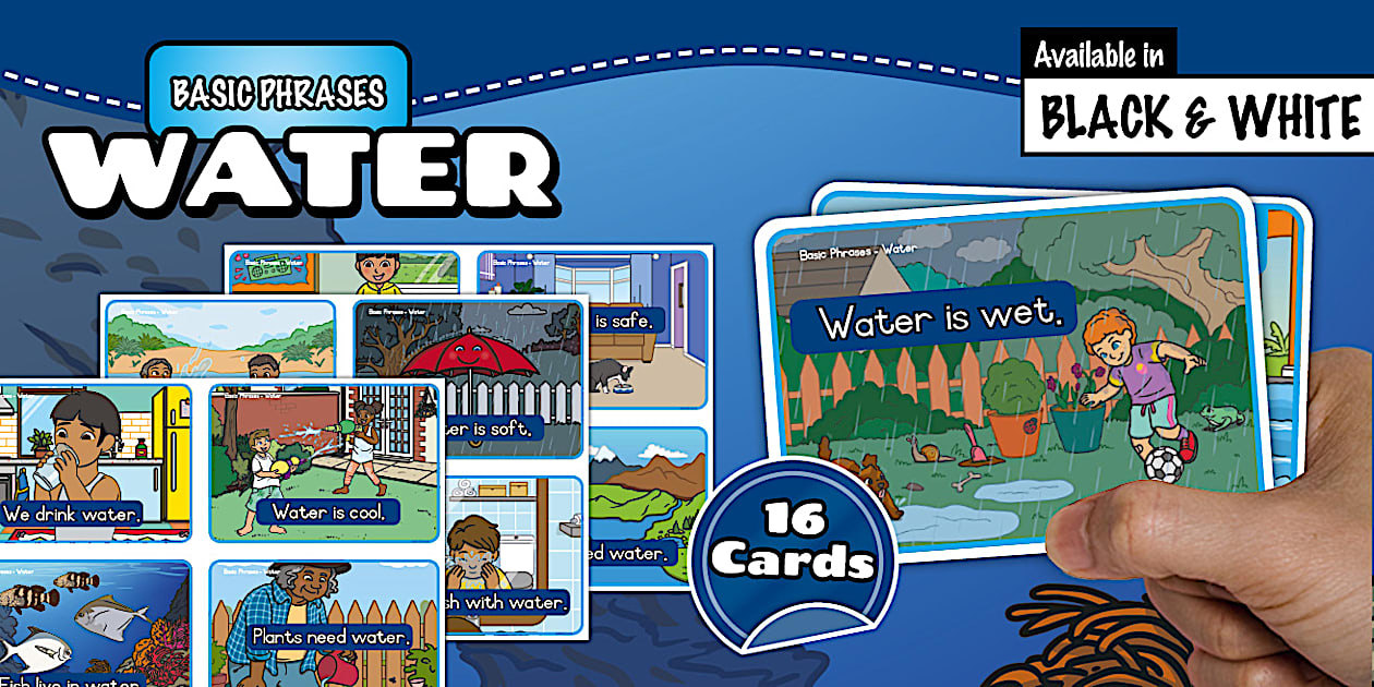 Grade R English - Basic Phrases : Water (CAPS Aligned)