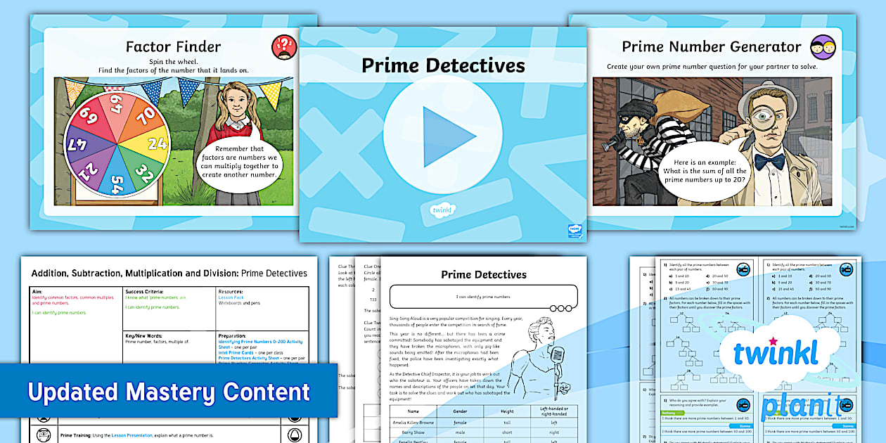 Year 6 Maths Teaching Pack: Prime Numbers - Twinkl