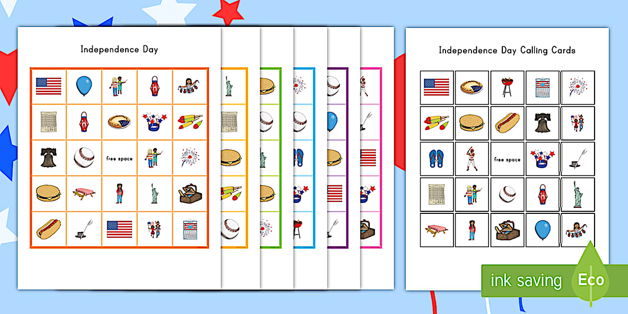 Independence Day Bingo | Educational Resources | Twinkl USA