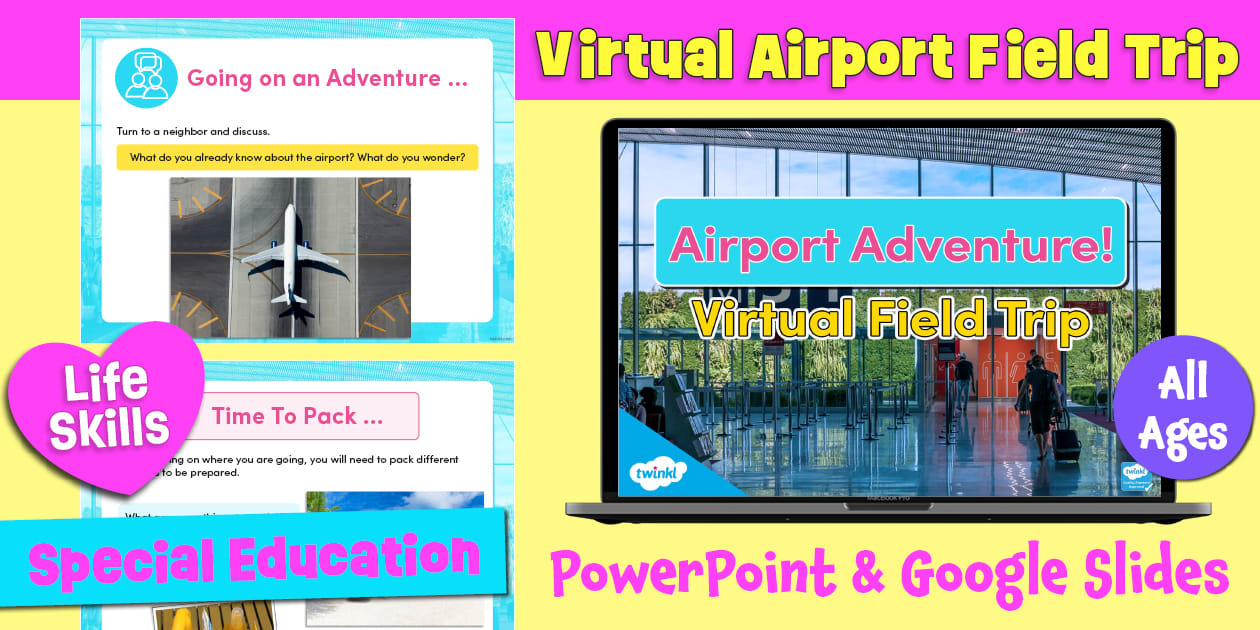 Airport Virtual Field Trip for Special Education - Twinkl