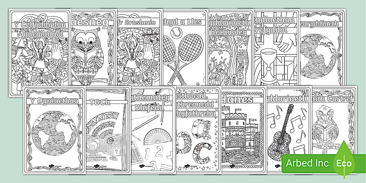 Pecyn Swmpus Cloriau Llyfr (Teacher-Made) - Twinkl