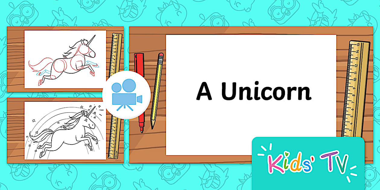 How to Draw a Unicorn | Twinkl Kid's TV (teacher made)