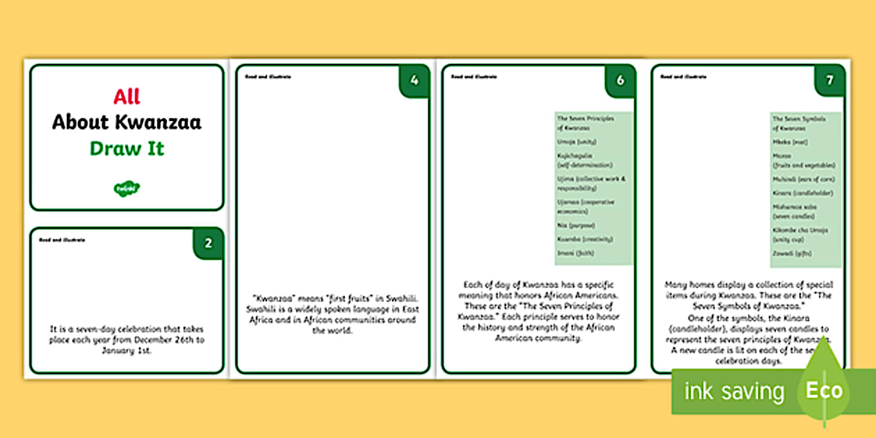 Kwanzaa Drawing Prompts for 3rd Grade | Twinkl USA