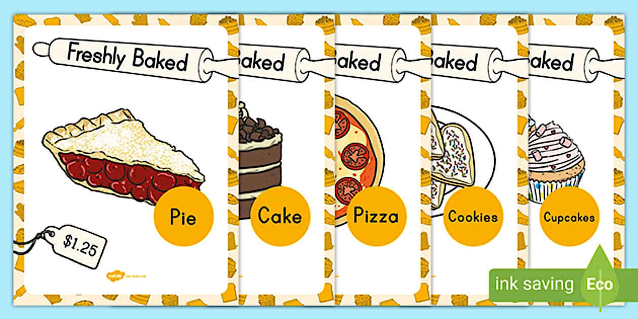 Bakery Dramatic Play Posters (teacher made) - Twinkl
