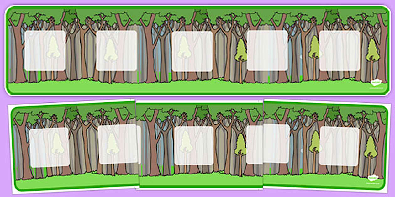 Tree Themed Visual Timetable Display Banner (teacher made)