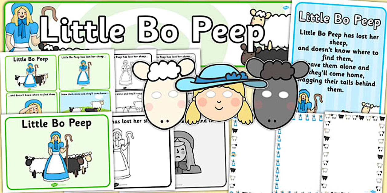 Little Bo Peep Nursery Rhyme Resource Pack | Early Years