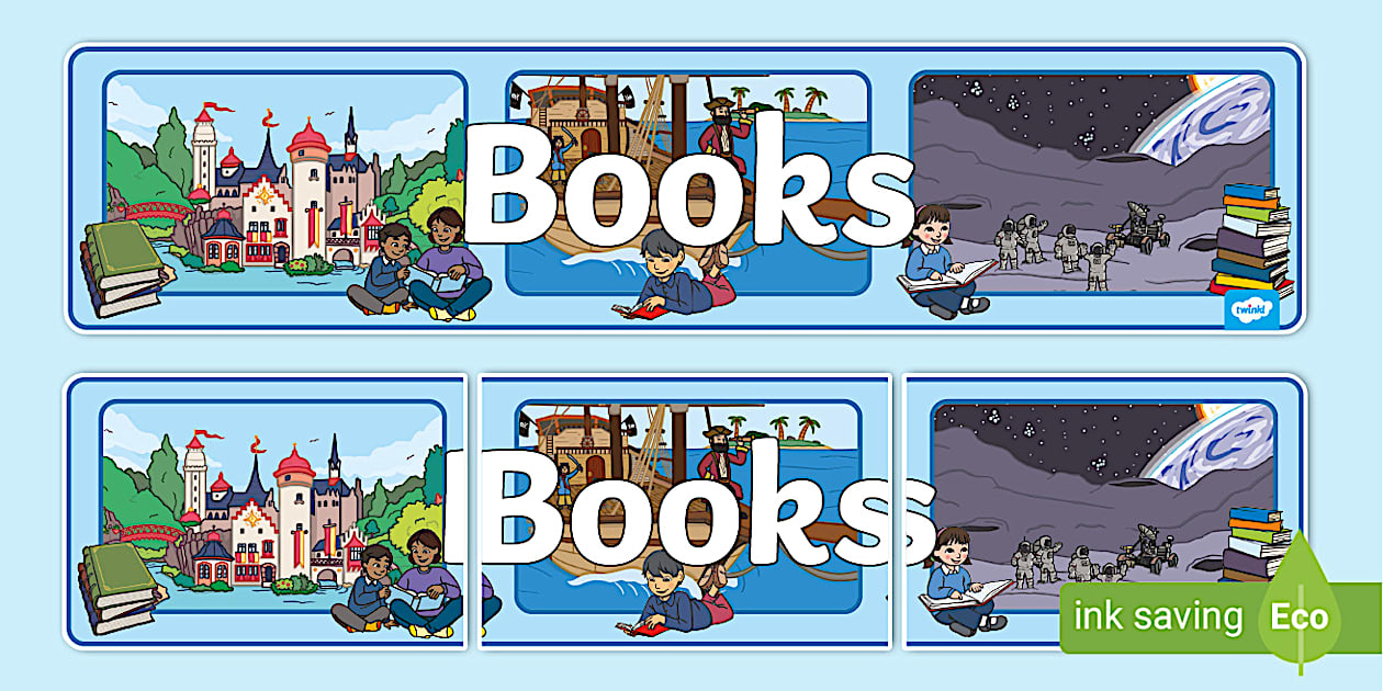 Books Display Banner (Teacher-Made) - Twinkl