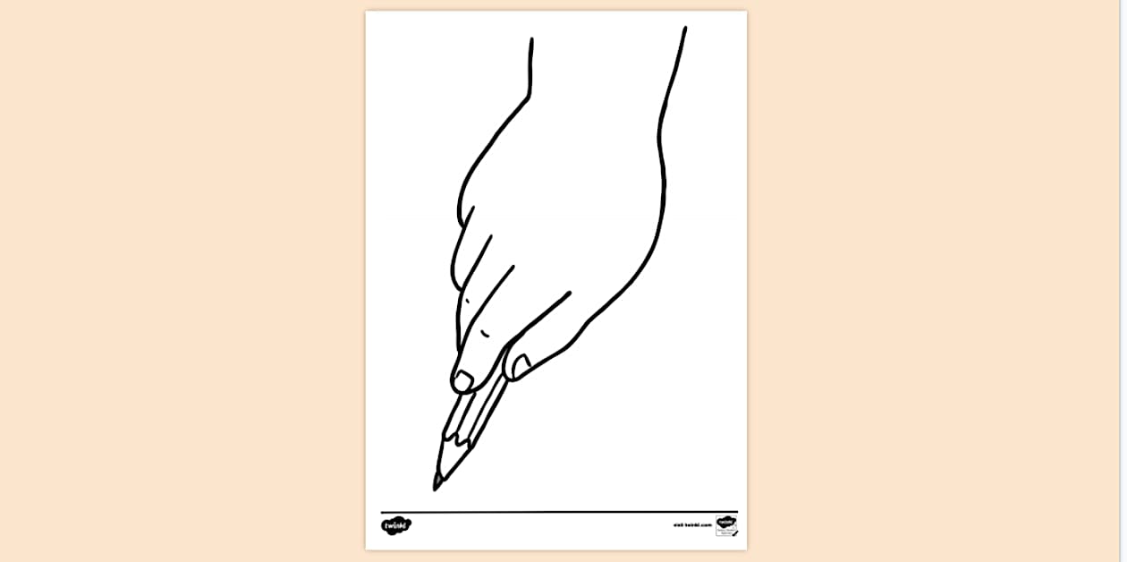 Digital Grasp Colouring | Colouring Sheets - Twinkl
