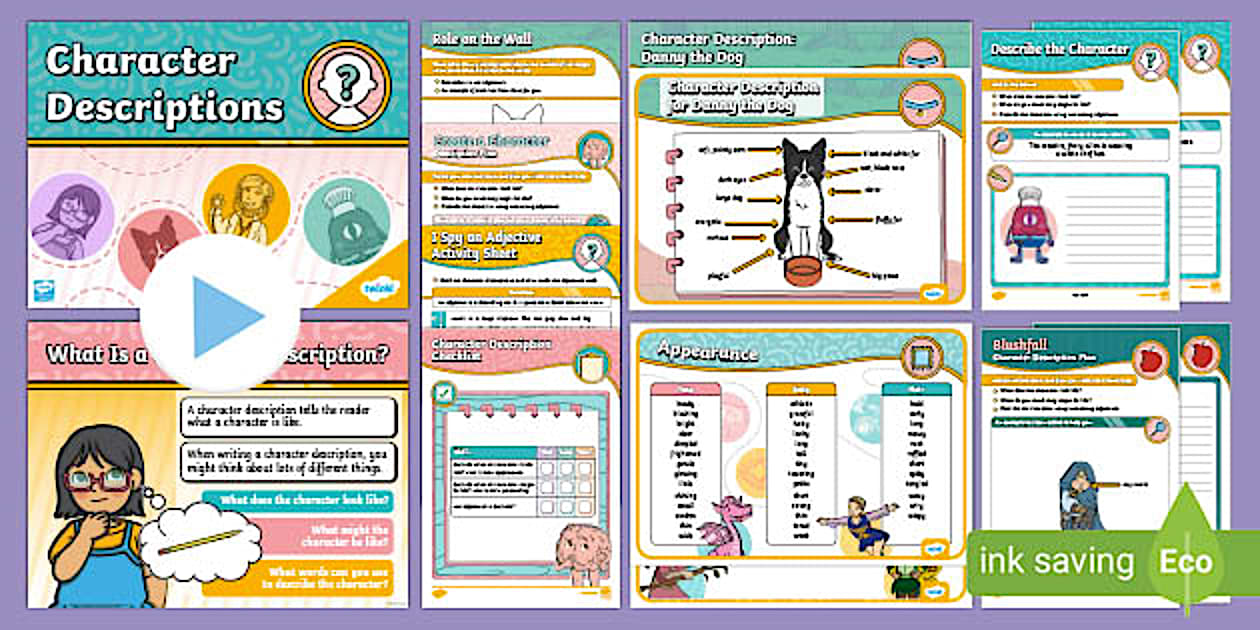KS1 Writing a Character Description Resource Pack - Twinkl