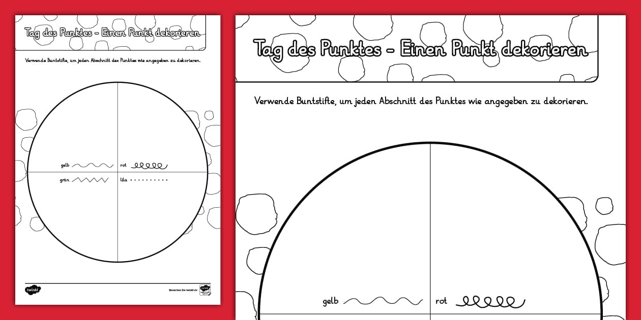 Tag des Punktes - Einen Punkt dekorieren (Teacher-Made)